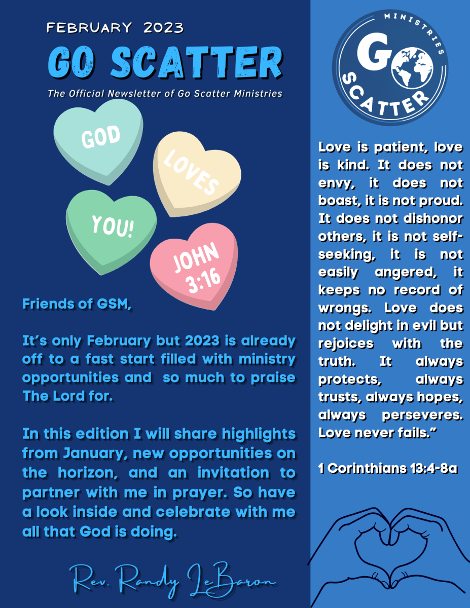 “Go Scatter!” Newsletter – February 2023 – Refill with Randy